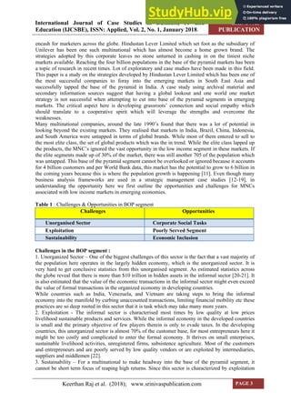 A Desi Multinational A Case Study Of Hindustan Unilever Limited | PDF