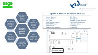 Automated Purchase Invoice Processing for Sage 200 using Adest 200 | PPT