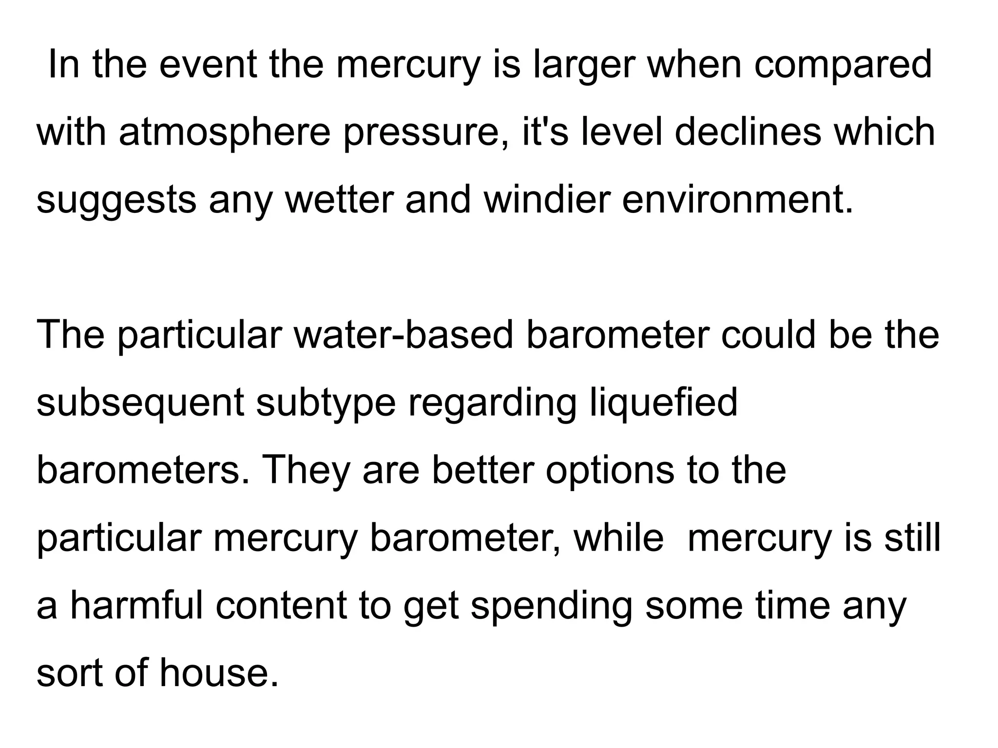 A detailed check out the kinds of barometers | PPT