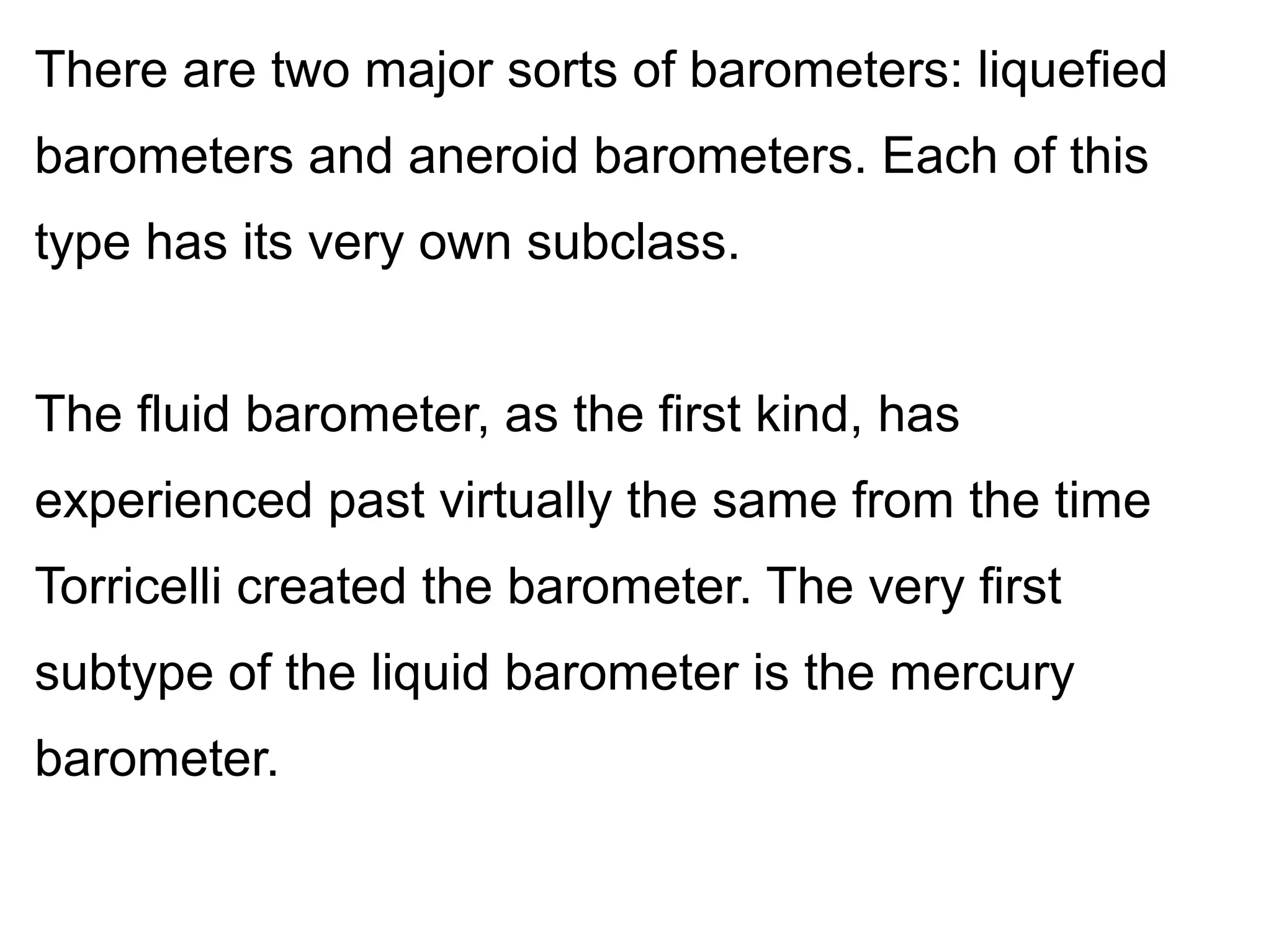 A detailed check out the types of barometers | ODP