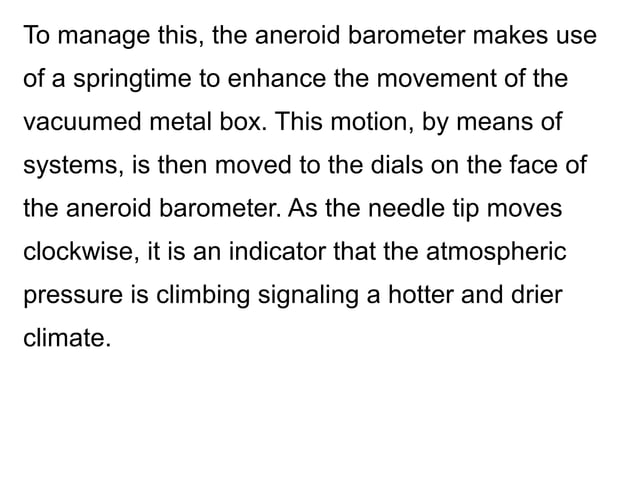 A detailed check out the types of barometers | ODP