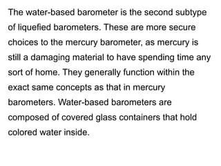 A detailed check out the types of barometers | ODP