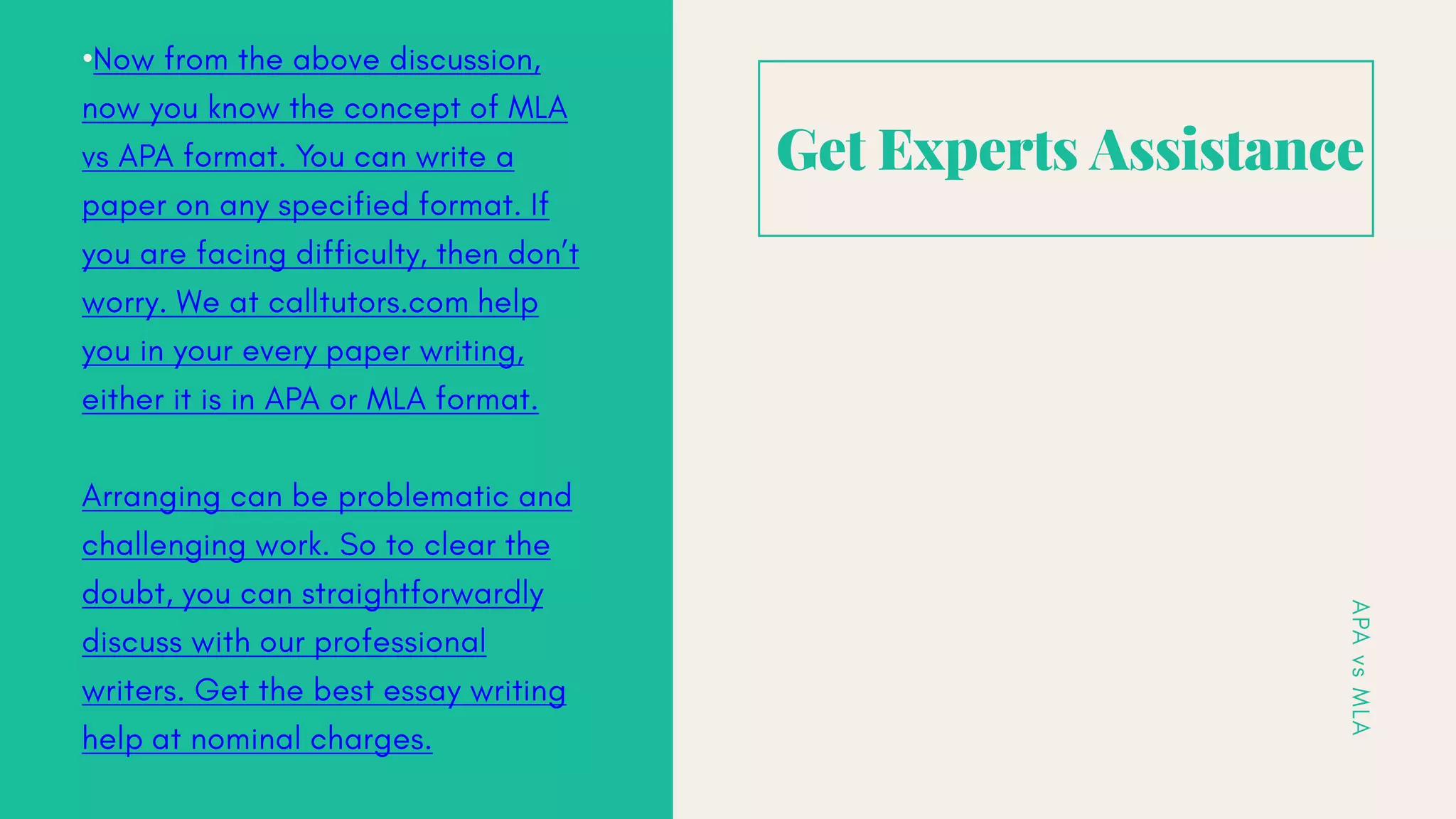 A Detailed Comparison between APA vs MLA format | PPTX