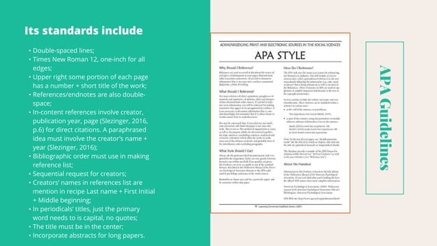 A Detailed Comparison between APA vs MLA format | PPT