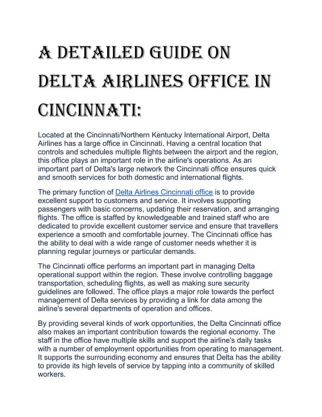 A Detailed Guide on Delta Airlines Office in Cincinnati (1).pdf