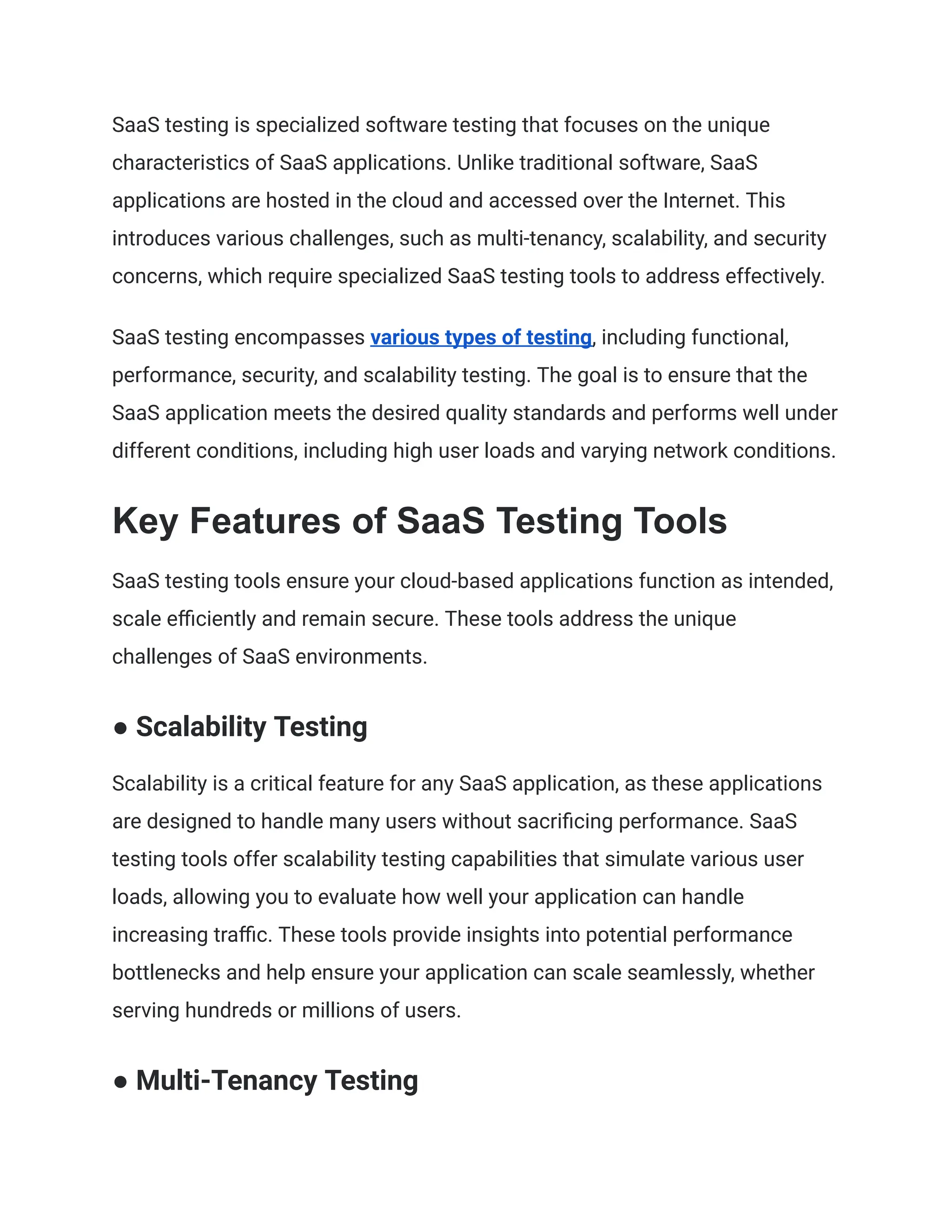 A Detailed Guide To Mastering Saas Testing Toolspdf