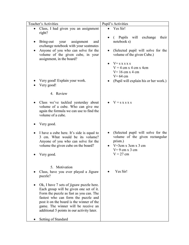 A detailed lesson plan final copy( final demo) | PDF