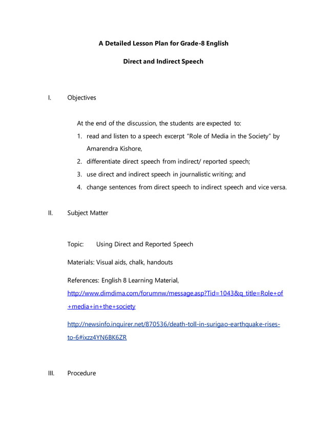 A Detailed Lesson plan for grade 8 english PDF a-detailed-lesson-plan-for-grade-8-english-pdf