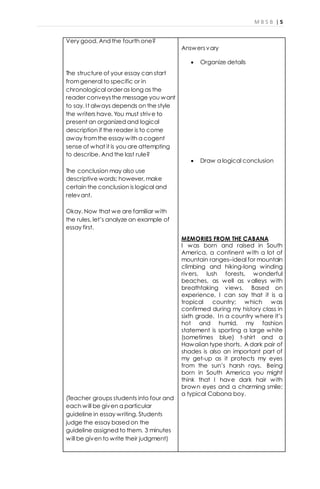 Lesson Plan.descriptive essay | DOCX