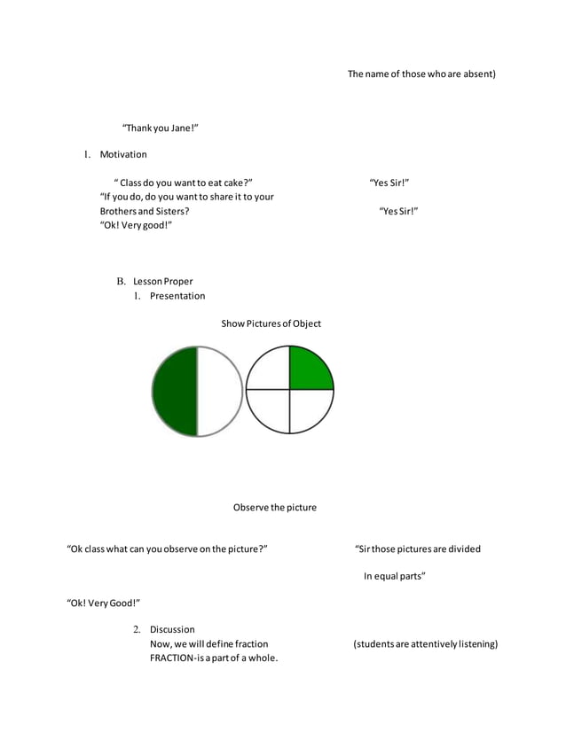 A detailed lesson plan in math grade 1 | DOCX | Education