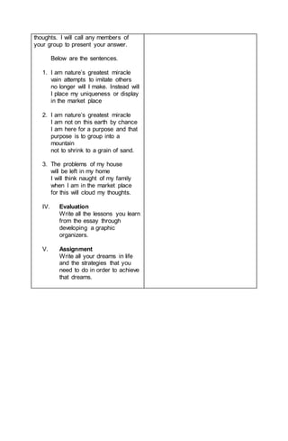 A detailed lesson plan in reading for grade 10 | DOCX