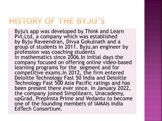 A Detailed review on company-byjus - Copy.pptx