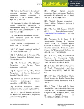 A Detailed Study And Recent Research On OCR | PDF