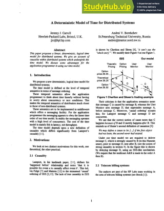 A Deterministic Model Of Time For Distributed Systems | PDF