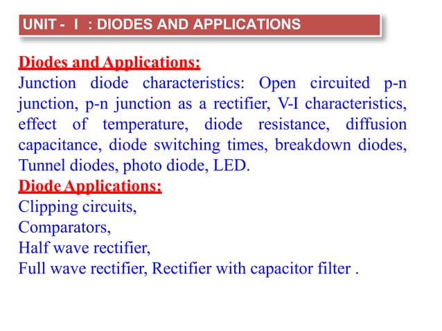 ADE UNIT-I.pptx | Consumer Electronics | Technology & Computing
