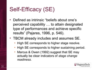 Relationship of Self-Efficacy to Stages of Concerns in the Adoption of ...