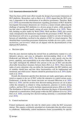A developed distributed ledger technology architectural layer framework ...