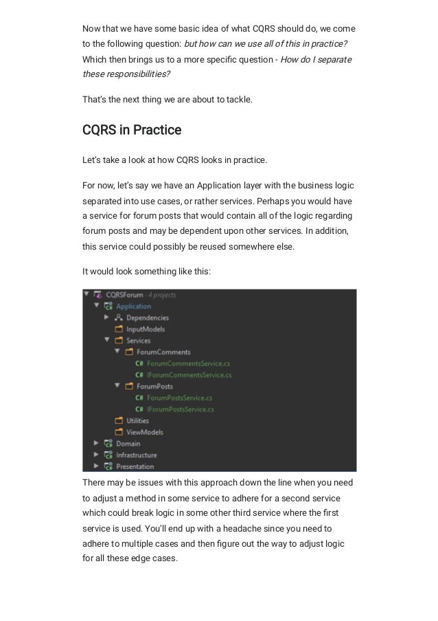 A Developer's Guide to CQRS Using .NET Core and MediatR | PDF