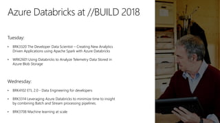 A developer's introduction to big data processing with Azure Databricks ...