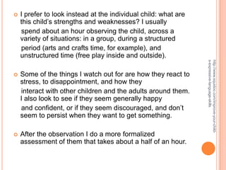 A developmental checklist | PPTX