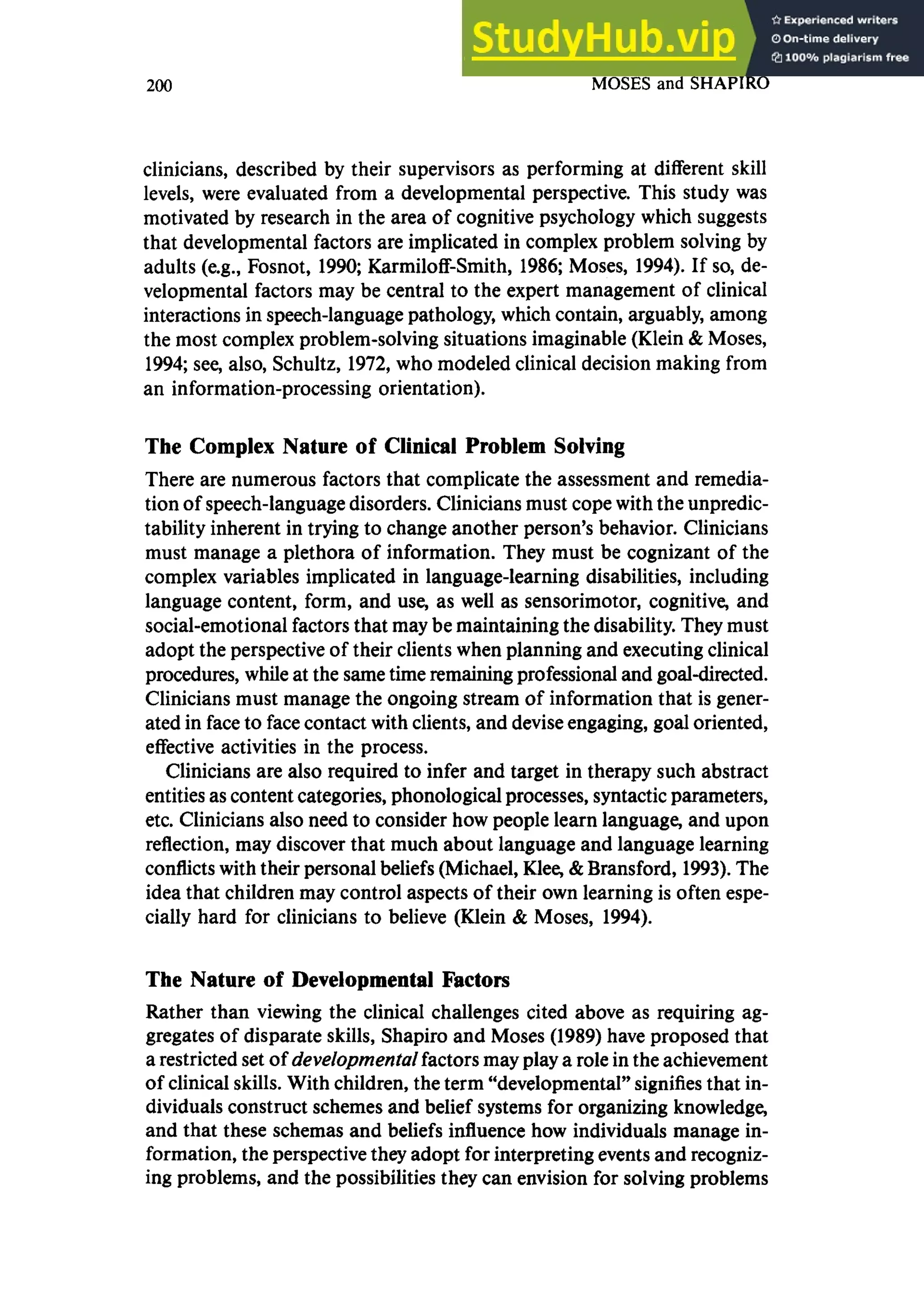 A Developmental Conceptualization Of Clinical Problem Solving | PDF