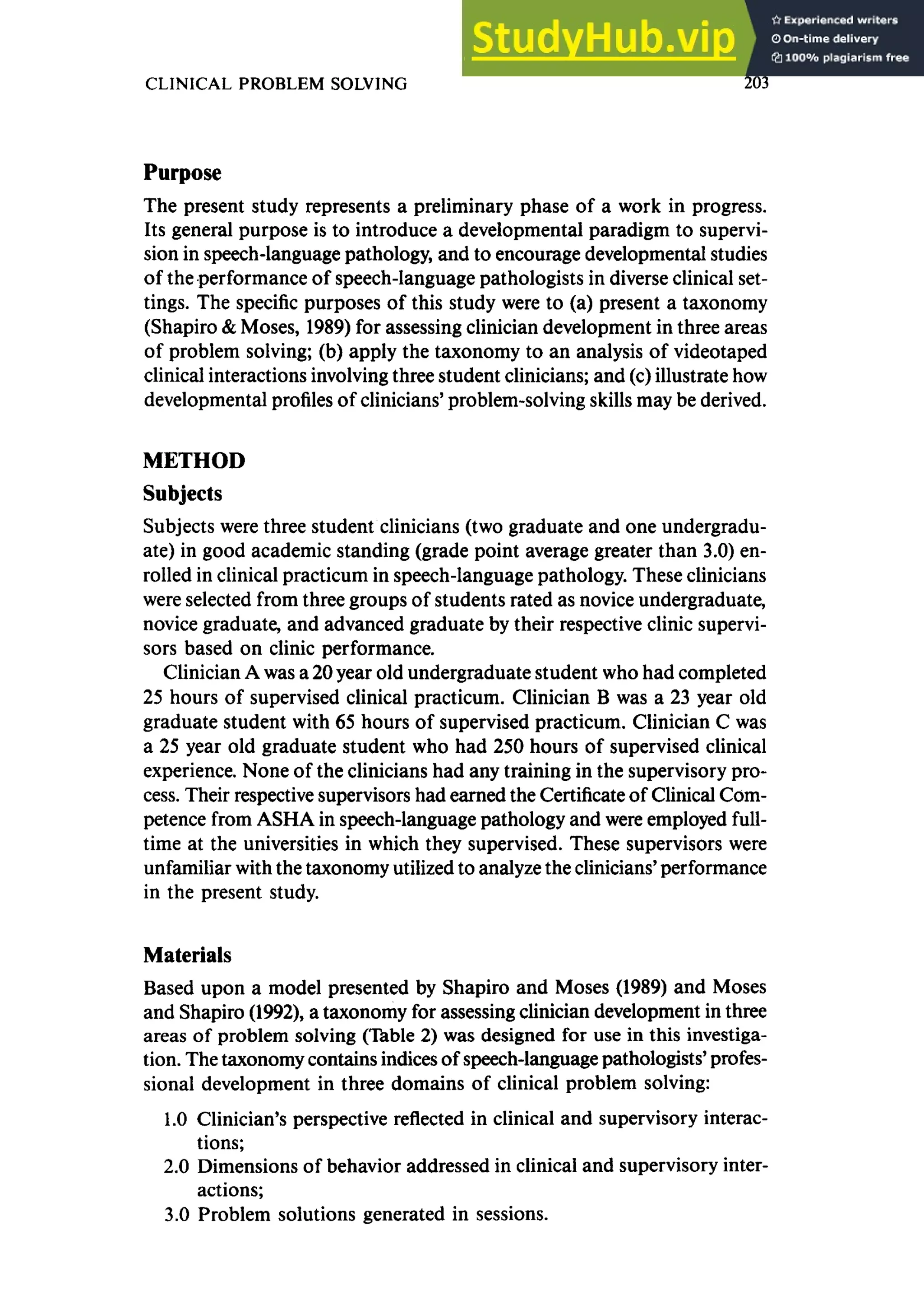 A Developmental Conceptualization Of Clinical Problem Solving | PDF