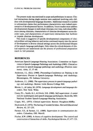 A Developmental Conceptualization Of Clinical Problem Solving | PDF