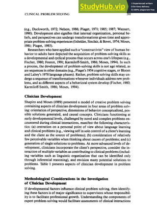 A Developmental Conceptualization Of Clinical Problem Solving | PDF