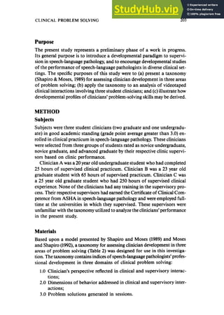A Developmental Conceptualization Of Clinical Problem Solving | PDF