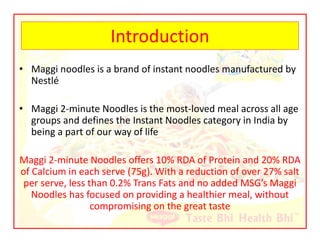 Ad Exposure Model - Maggi | PPTX