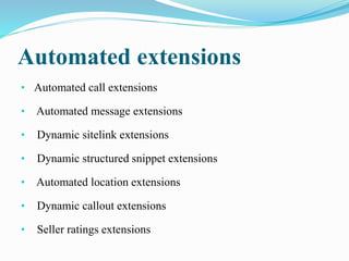 Ad extensions | PPT