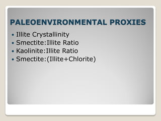 Paleoenvironmental significance of clay minerals | PDF