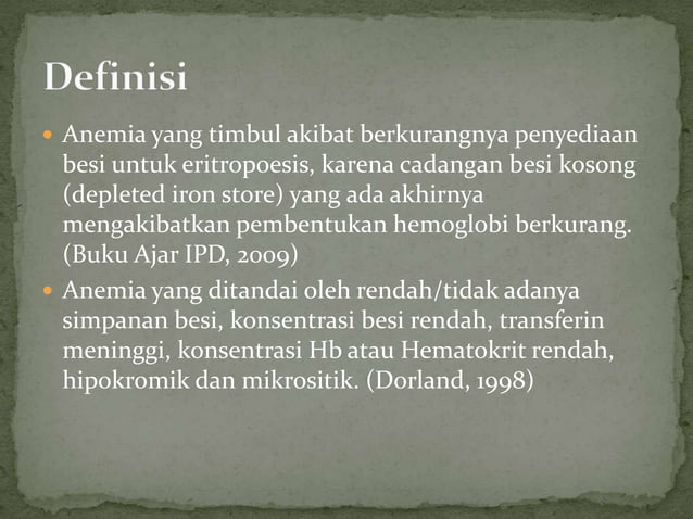 Anemia Defisiensi Besi | PPTX