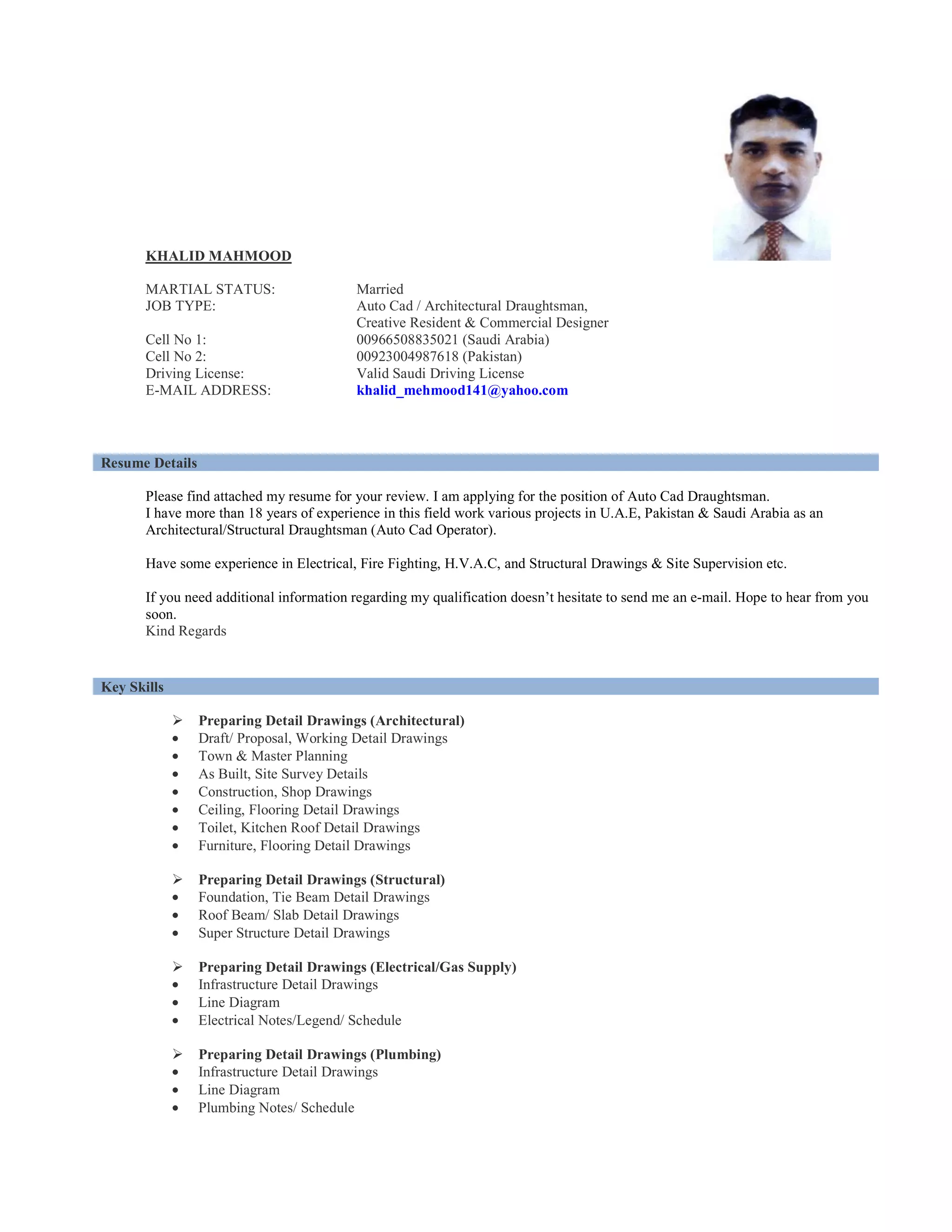 Resume Khalid Mahmood (Update) | PDF