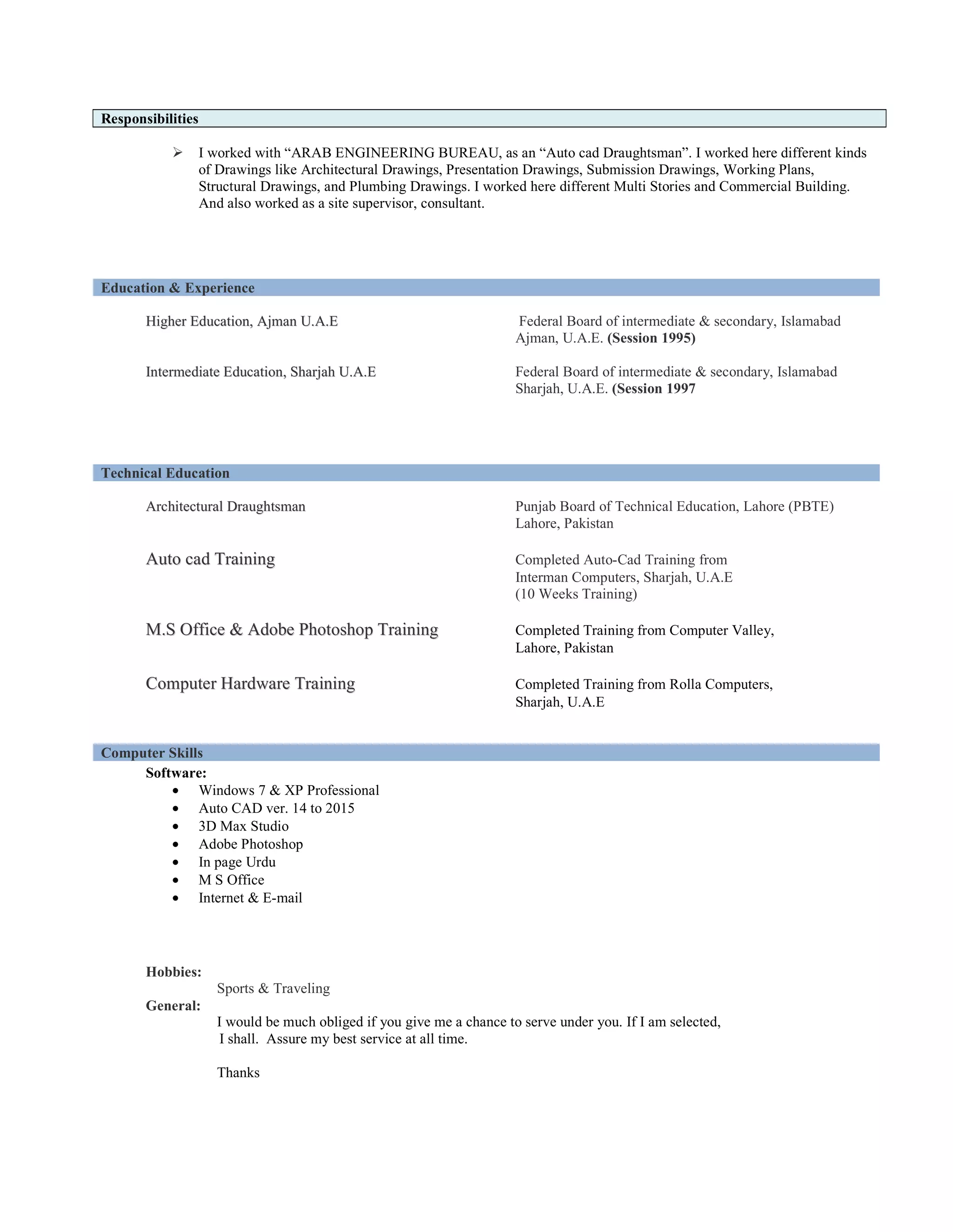 Resume Khalid Mahmood (Update) | PDF
