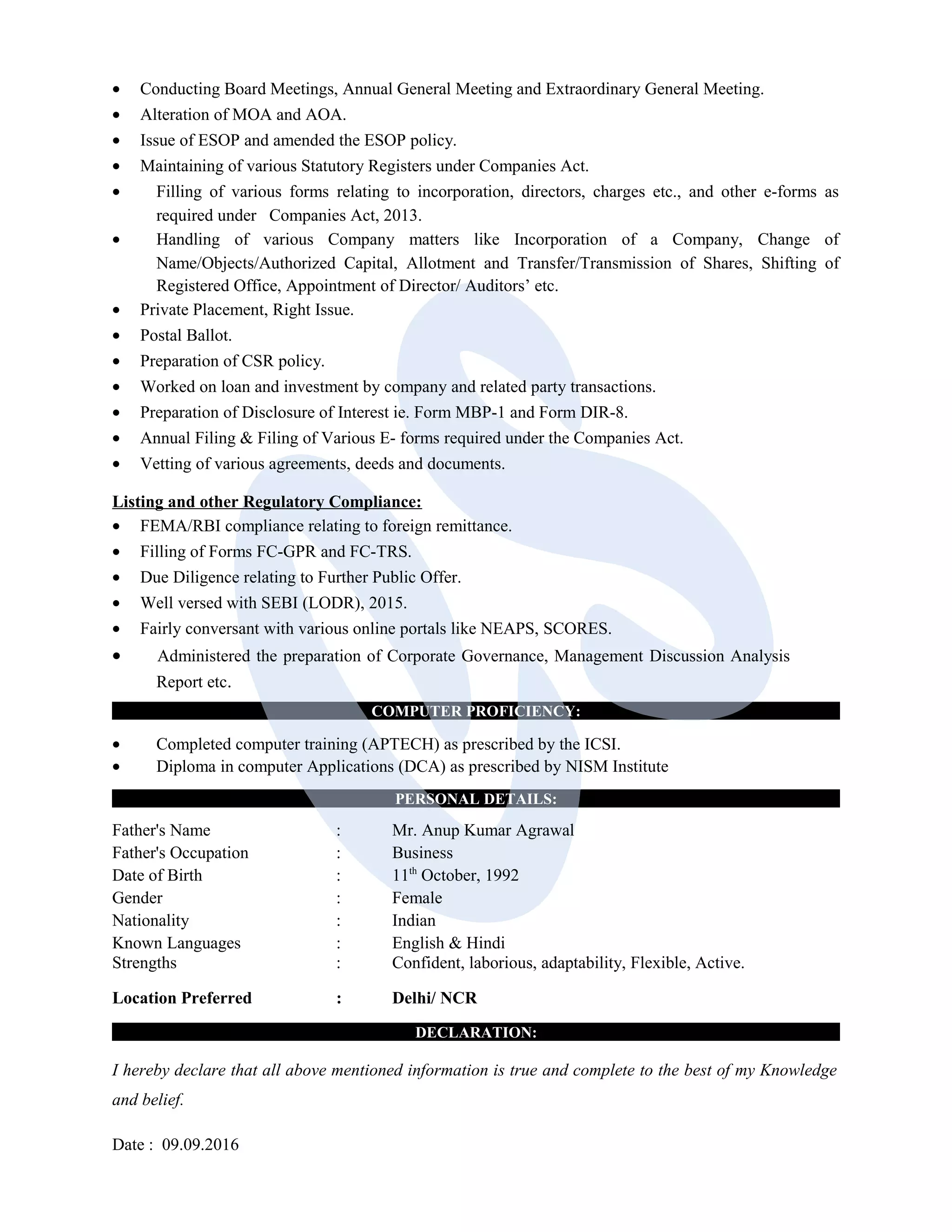 CV_CS Swati Agrawal | PDF