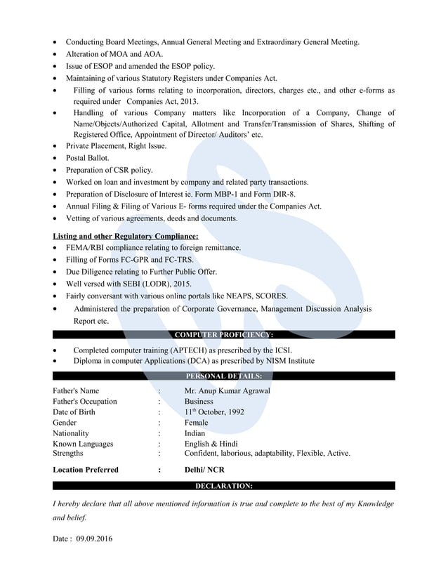 CV_CS Swati Agrawal | PDF