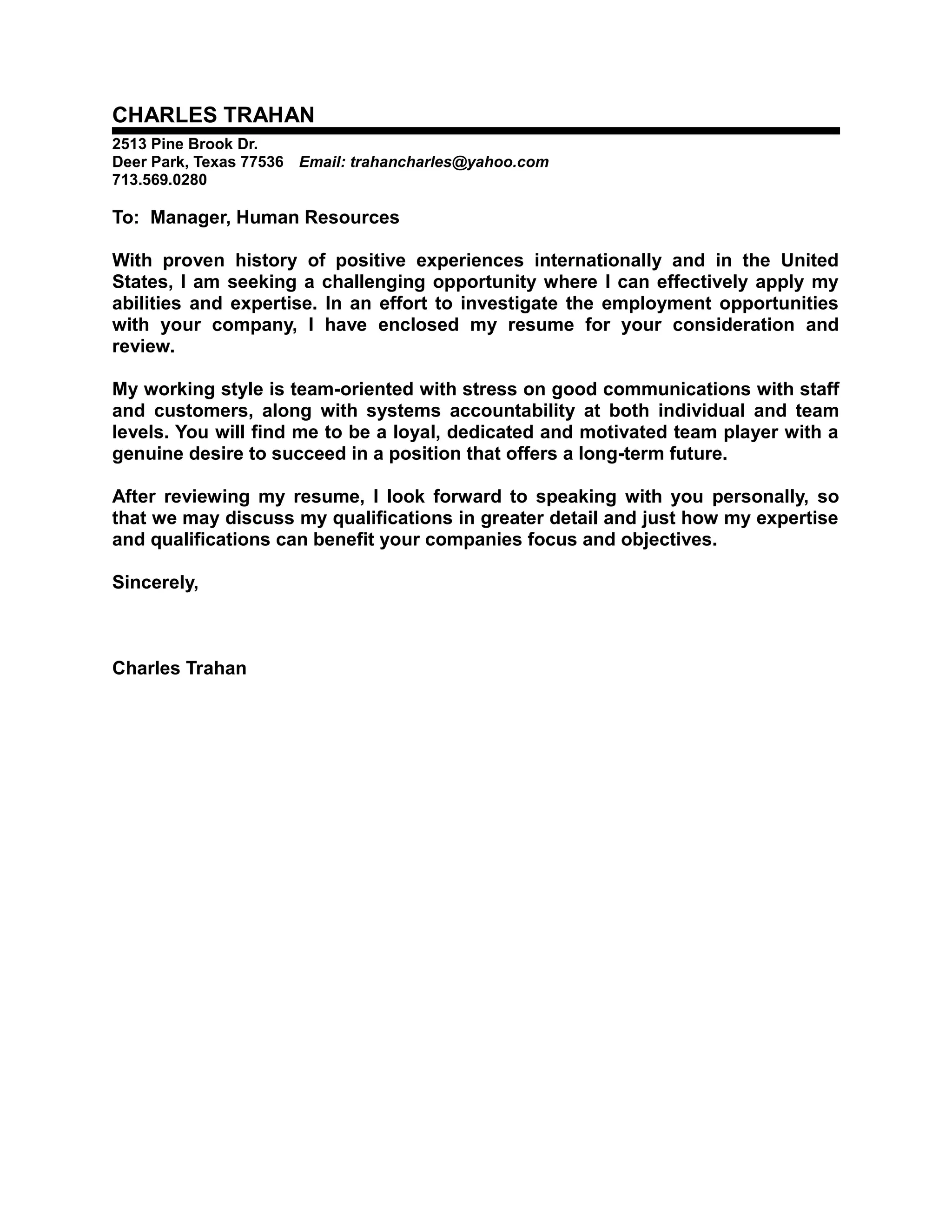 Chad Trahan RESUME Revised 8.27.14