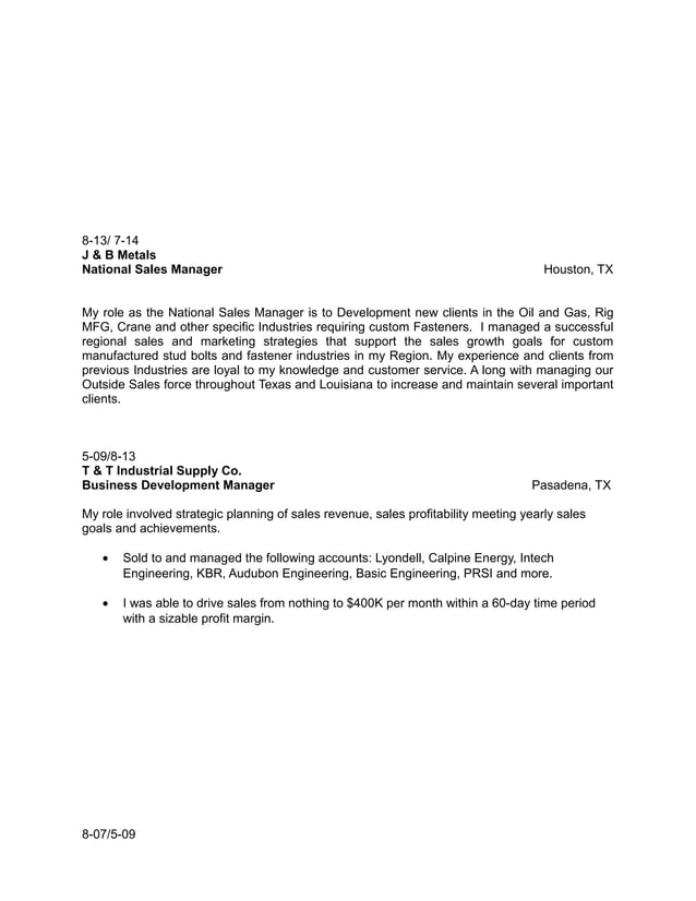 Chad Trahan RESUME Revised 8.27.14