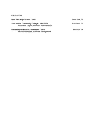 Chad Trahan RESUME Revised 8.27.14