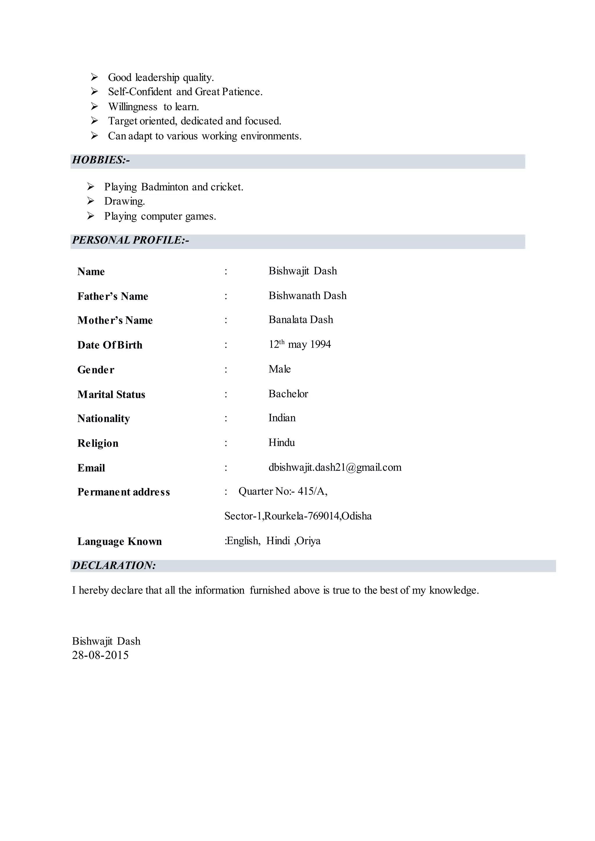 CURRICULUM VITAE | DOCX | Education