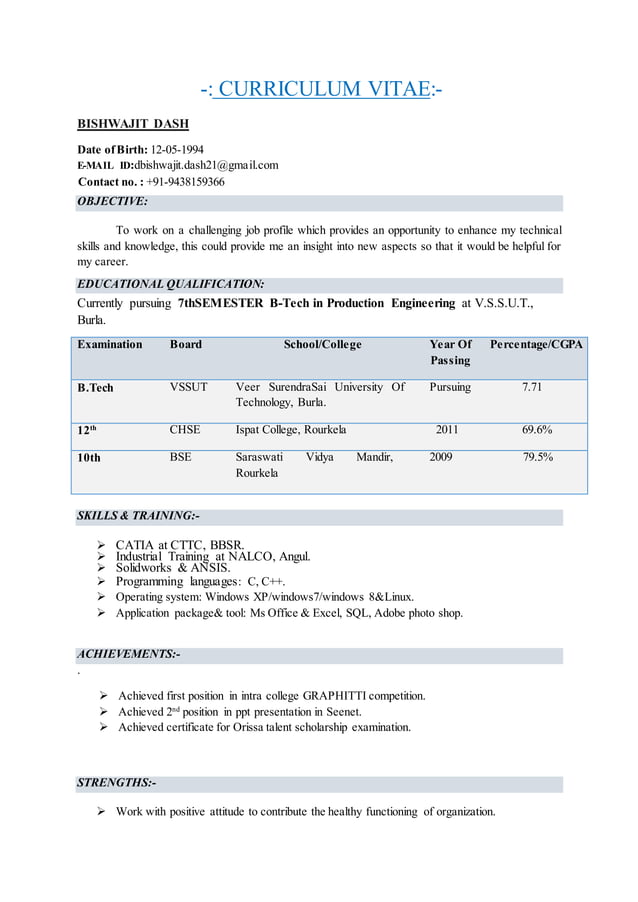 CURRICULUM VITAE | DOCX | Education