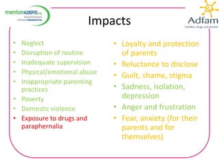 Identifying and supporting children affected by parental substance use ...
