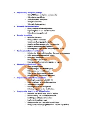 Adf coursecontent(1) | PDF