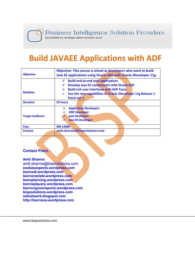 Adf coursecontent(1) | PDF