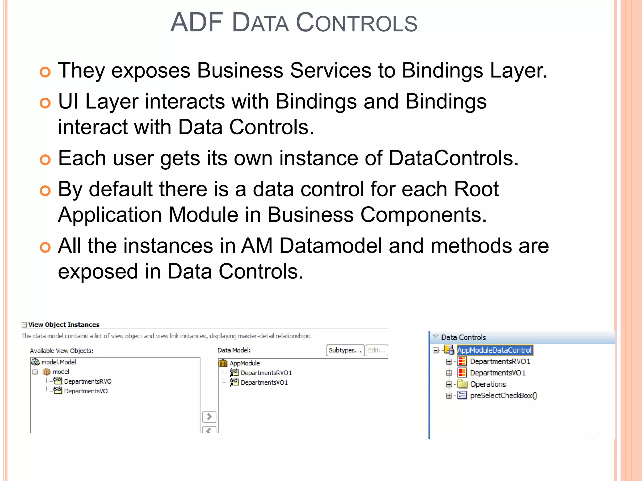 ADF Bindings & Data Controls | PPTX | Programming Languages | Computing