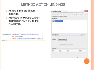 ADF Bindings & Data Controls | PPTX | Programming Languages | Computing