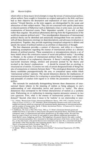 realism | PDF | Politics