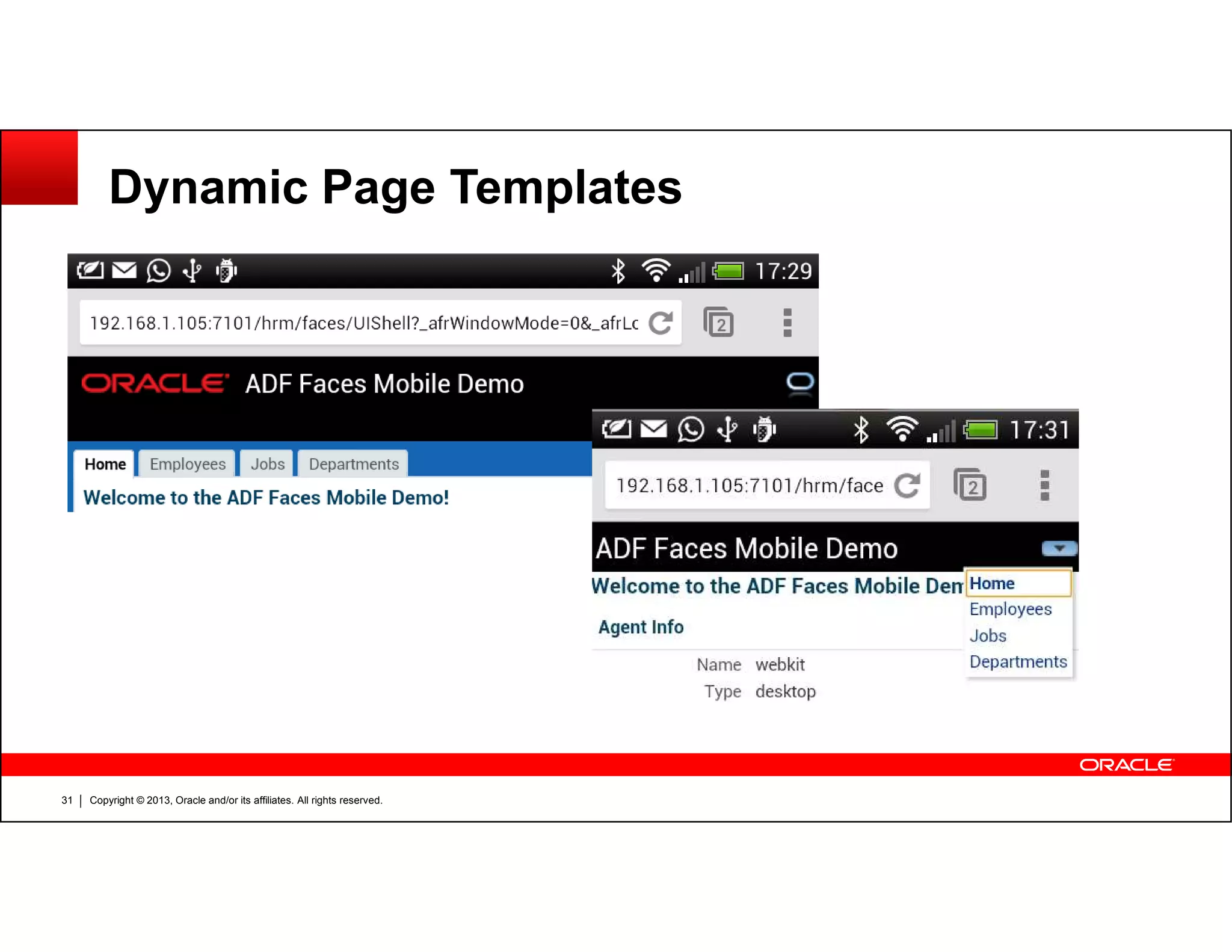 Running ADF Faces on Tablets and Mobile Phones | PPT