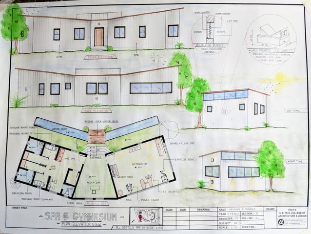 Resort design , architectural projects, Hand drawn | PDF | Home ...